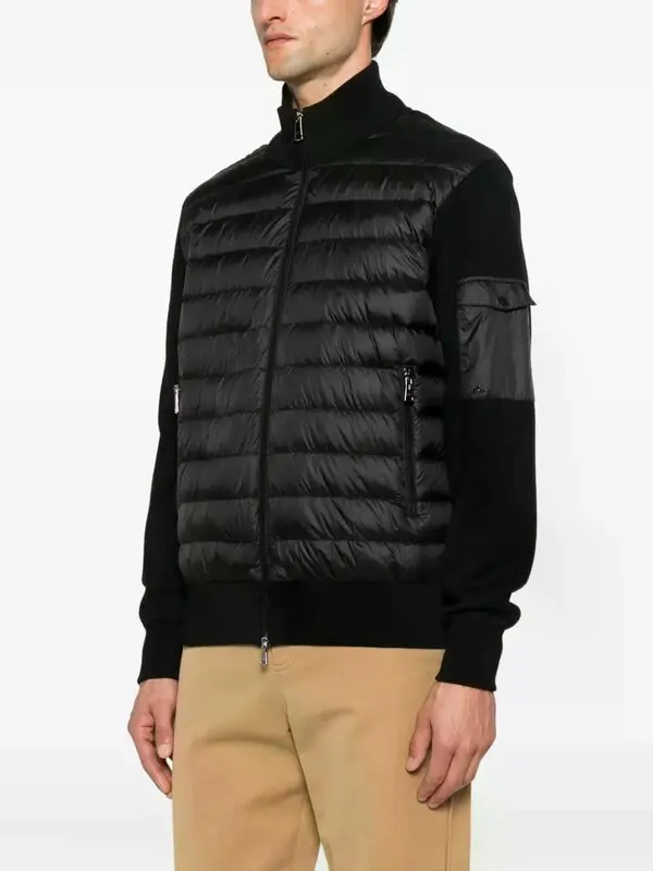 Paul & Shark Quilted Wool-panel Zip-up Jacket