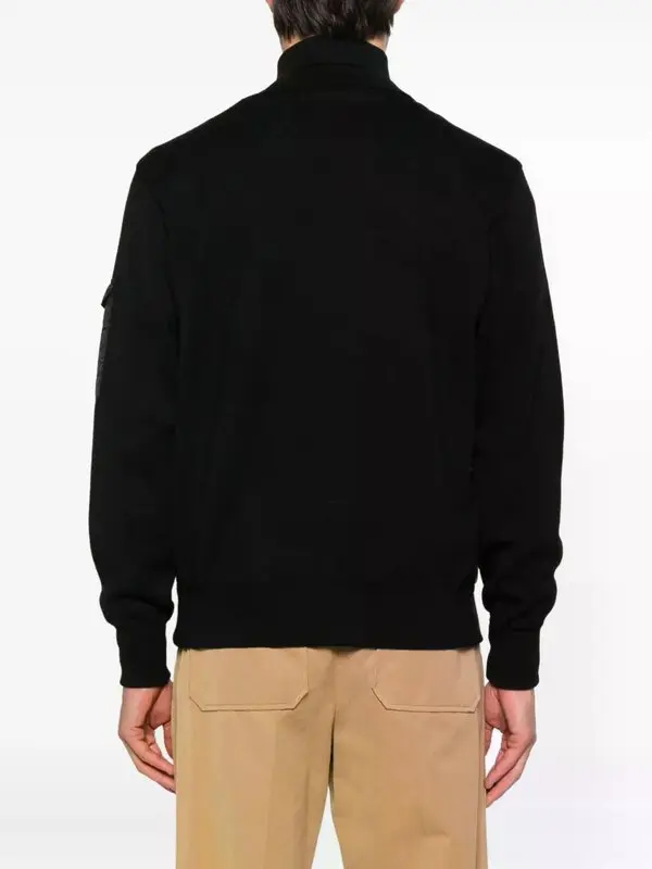 Paul & Shark Quilted Wool-panel Zip-up Jacket