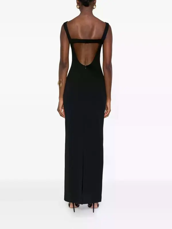 Solace London Imogen Boat-neck Maxi Dress