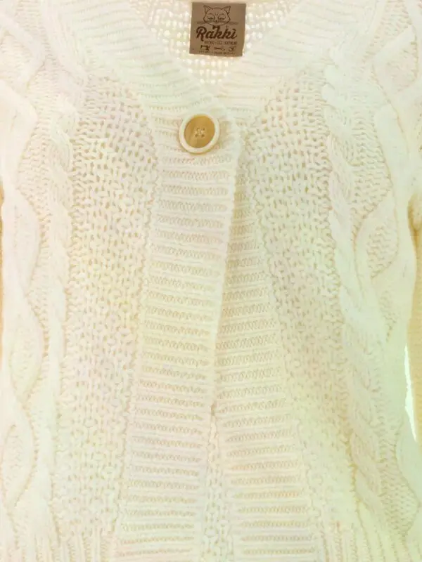 RAKKI Cable Knit Button Cardigan