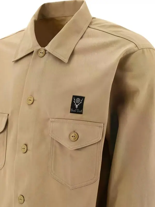 SOUTH2 WEST8 Patch-pocket Button-down Shirt - Neutrals