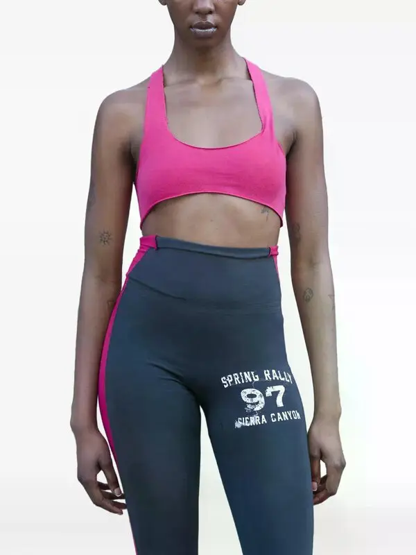 GREG ROSS Racerback Raw-cut Top - Pink