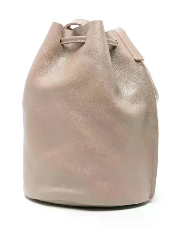 Il Bisonte Silvia Leather Bucket Bag - Neutrals
