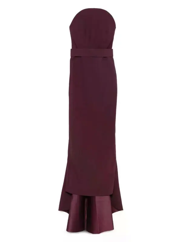 Solace London Strapless Maxi Dress - Purple