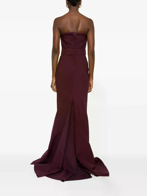 Solace London Strapless Maxi Dress - Purple
