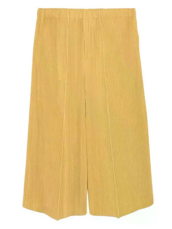 Issey Miyake Mc June Pleated Trousers - Yellow