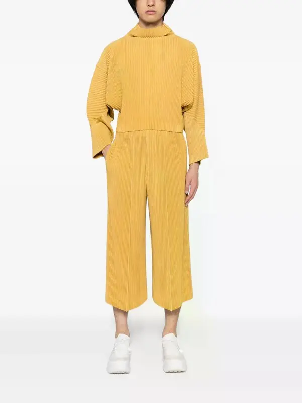 Issey Miyake Mc June Pleated Trousers - Yellow