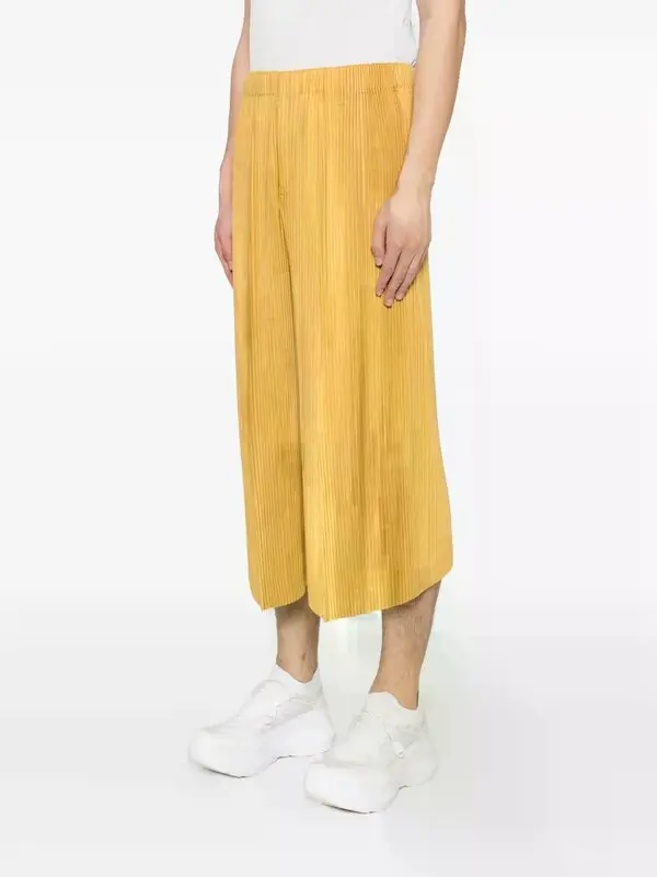 Issey Miyake Mc June Pleated Trousers - Yellow