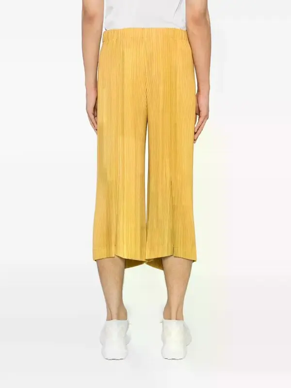 Issey Miyake Mc June Pleated Trousers - Yellow