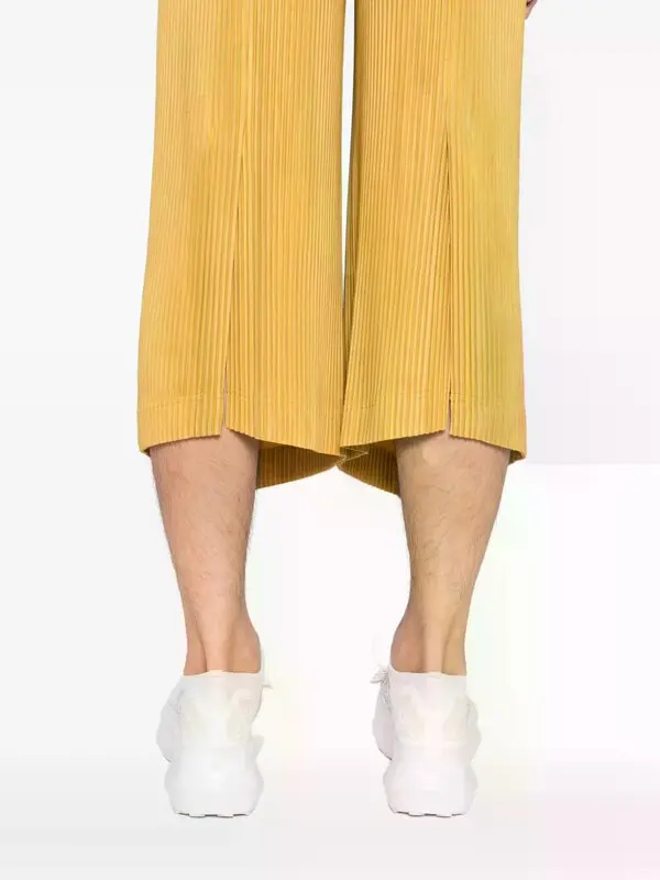 Issey Miyake Mc June Pleated Trousers - Yellow