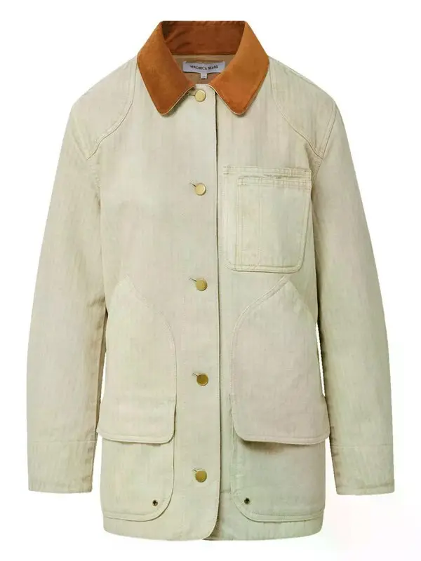 Veronica Beard Corduroy Collar Jacket - Neutrals