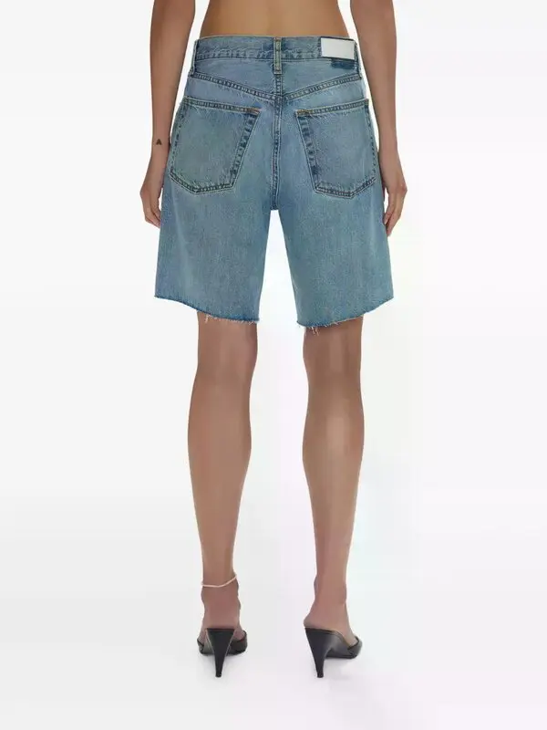 RE/DONE 90s Comfort Frayed-hem Denim Shorts