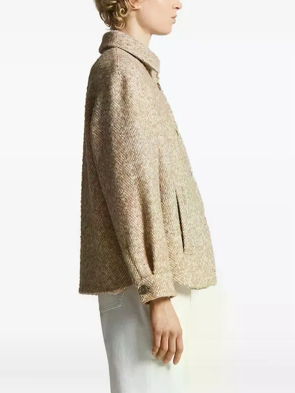 Peserico Herringbone Button Jacket