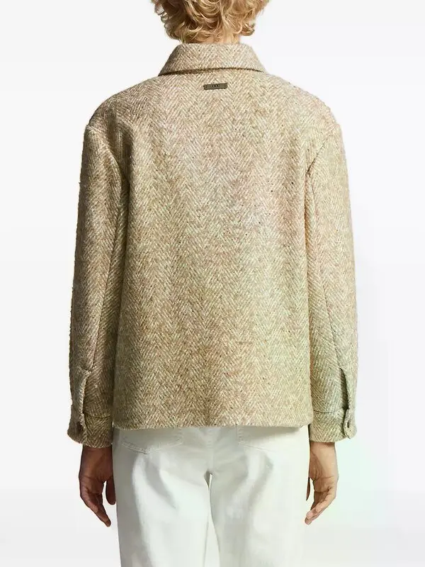 Peserico Herringbone Button Jacket