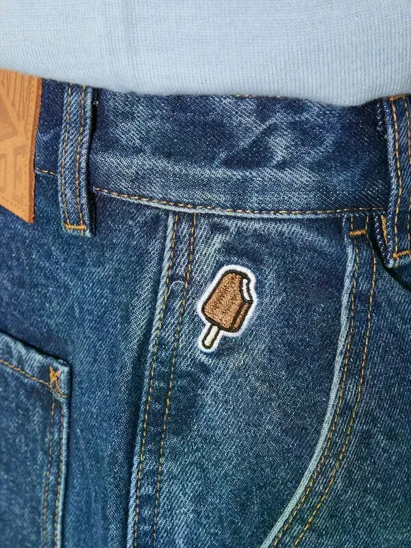 ICECREAM Patch Denim Shorts