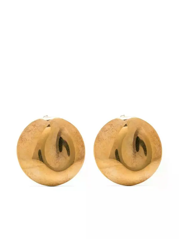 GOLDEN GOOSE Antique Disc Earrings - Gold