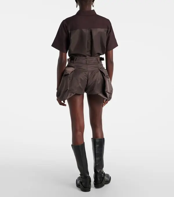 Sacai Technical Twill Cargo Shorts