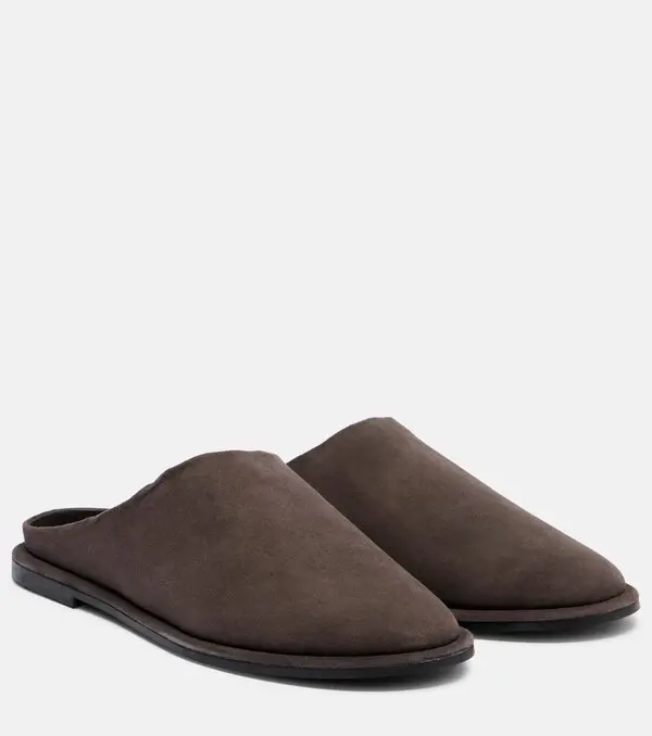 A.emery Spencer Suede Mules - Brown