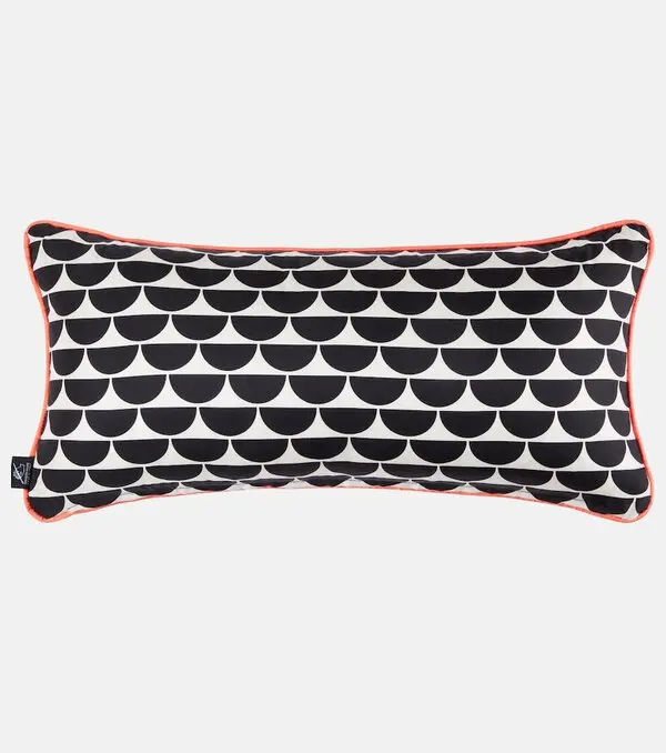 FORNASETTI Pesci Printed Silk Cushion