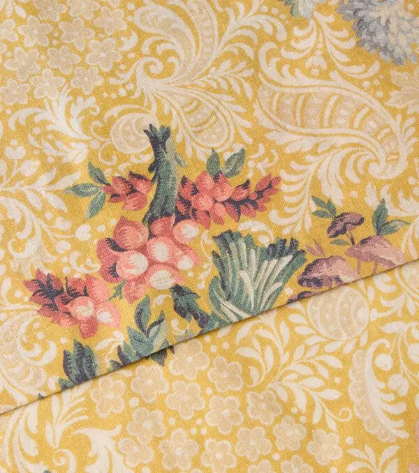CABANA Peonia Floral Linen Tablecloth