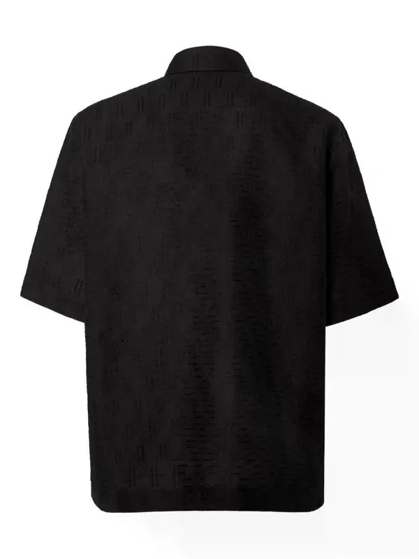 Fendi Ff-jacquard Shirt - Black