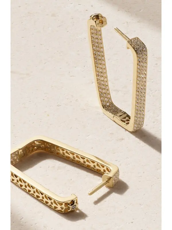 OFIRA 18-karat Diamond Hoop Earrings