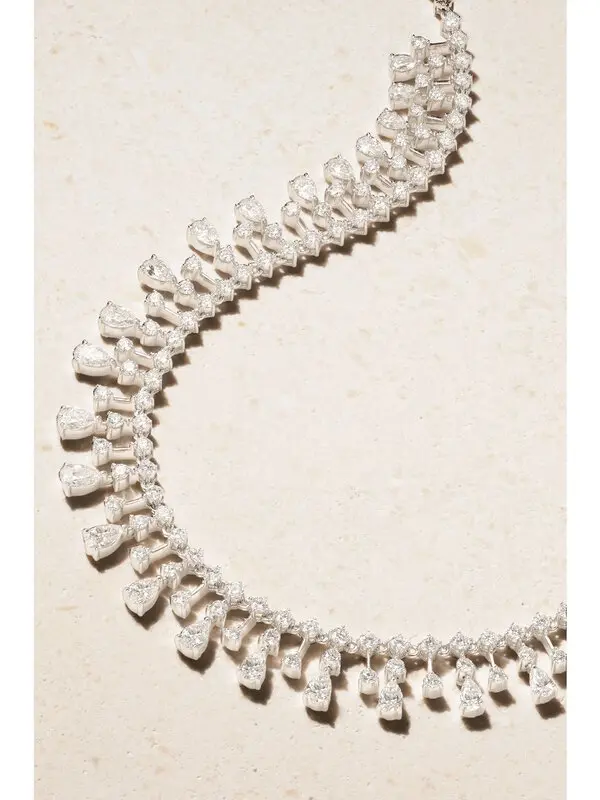 KAMYEN 18 Karat White Diamond Choker