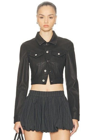 Alexander Wang Shrunken Trucker Jacket