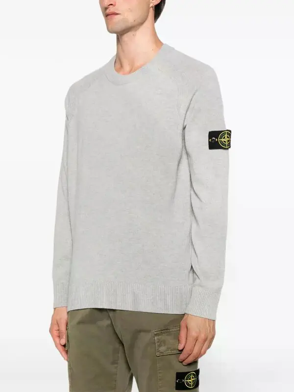 Stone Island Wool Sweater - Grey