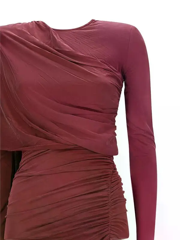 Andamane Draped Long Sleeve Dress