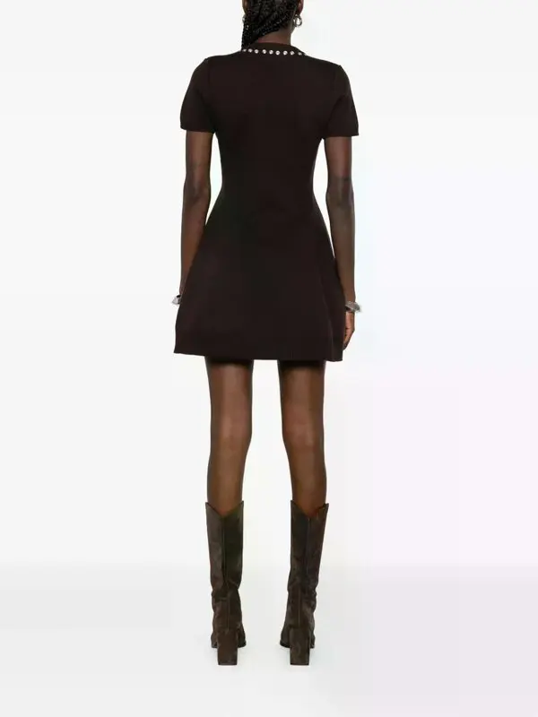 Coperni Embellished Short-sleeve Mini Dress