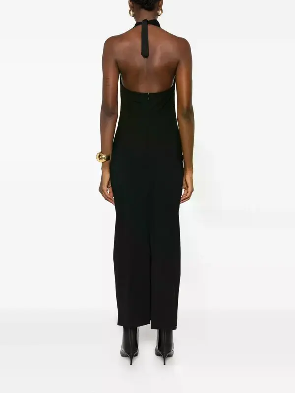 Burc Akyol Cowl Neck Sleeveless Midi Dress