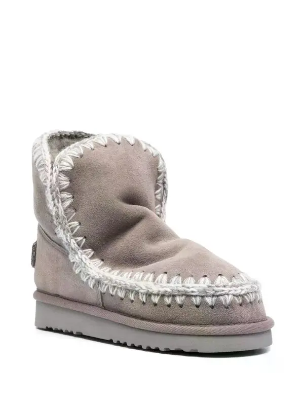 Mou Logo-appliqué Suede Ankle Boots