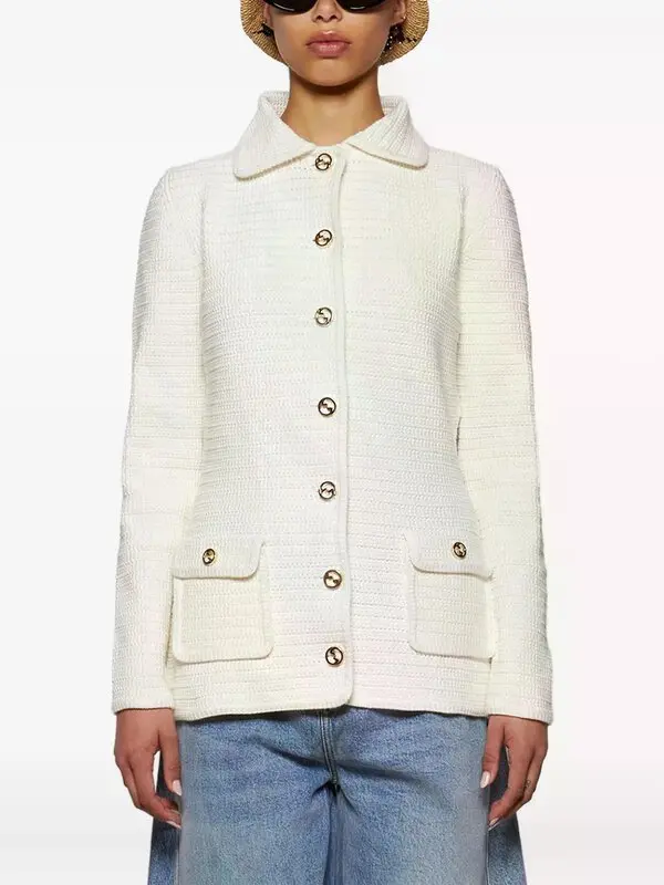 Gucci Crochet Button Cardigan