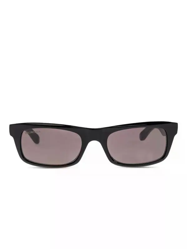 Balenciaga Rectangle Frame Sunglasses - Black
