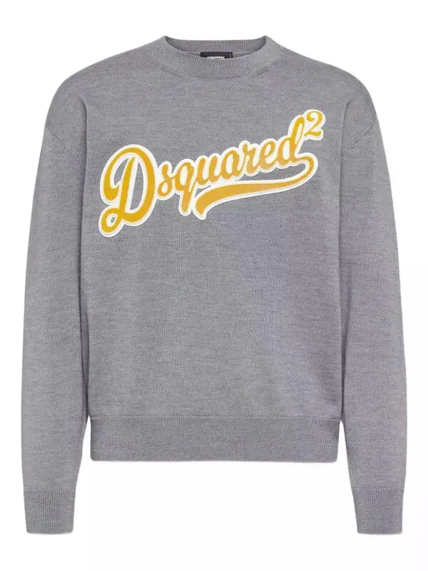 Dsquared2 Fine-knit Jumper With Appliqué Logo