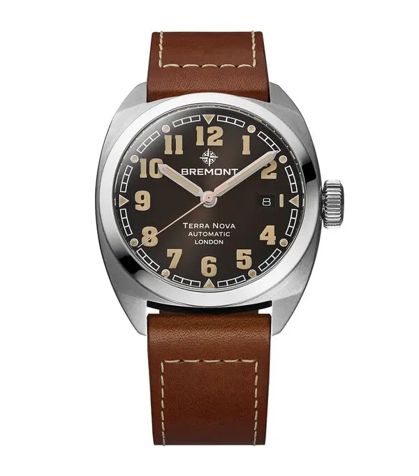 BREMONT Stainless Steel And Leather Field Watch - Green