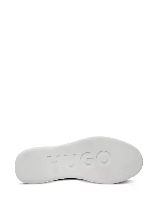 Hugo Logo Detail Leather Trainers