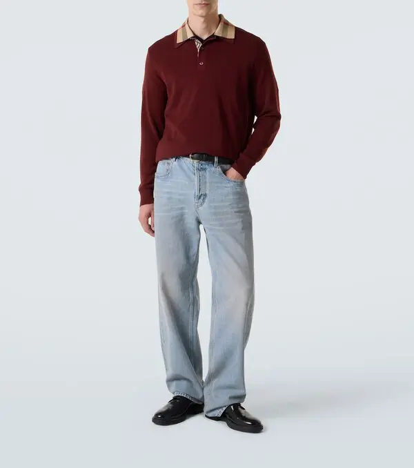 Burberry Wool Polo Sweater
