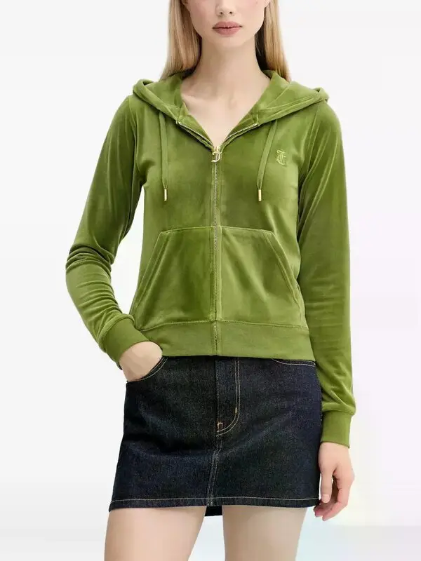 Juicy Couture Velour Zip-up Hoodie