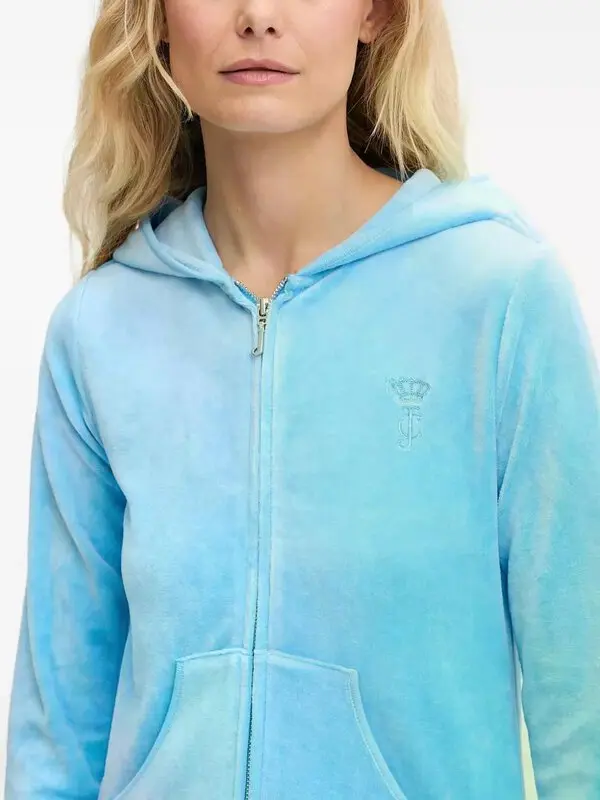 Juicy Couture Embroidered Logo Zip-up Hoodie