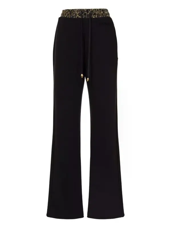 Just Cavalli Leopard Print Waistband Trousers