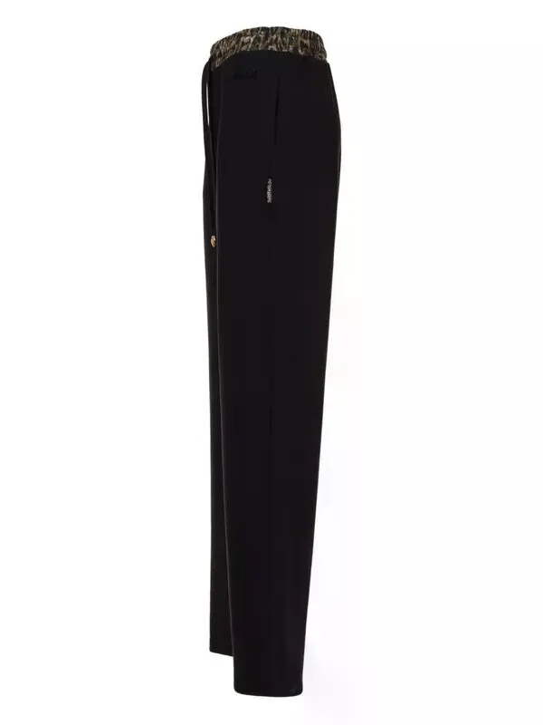 Just Cavalli Leopard Print Waistband Trousers