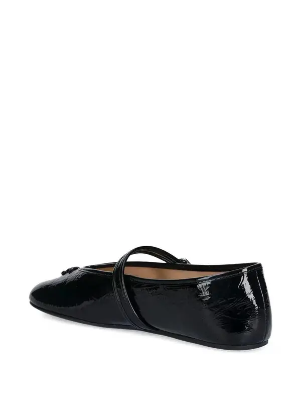 COACH Patent Leather Buckle Ballet Flats