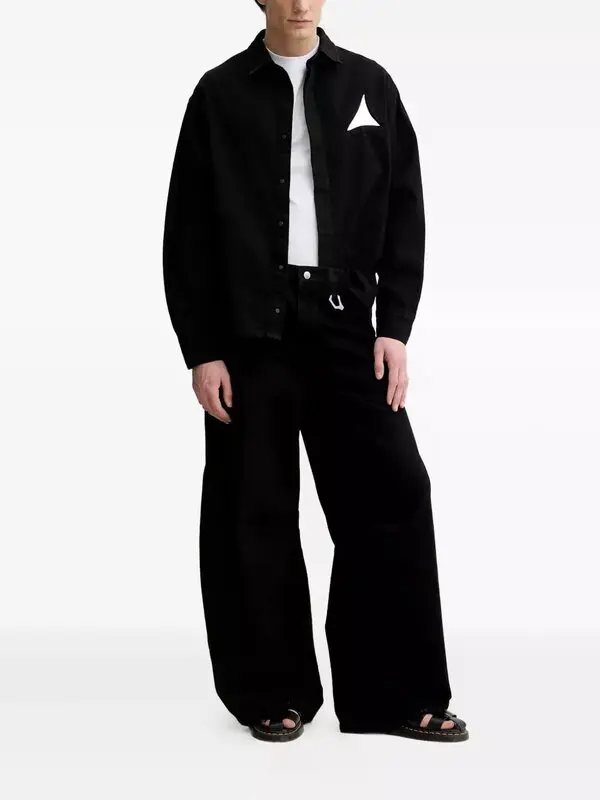 HELIOT EMIL Triangle-detail Shirt Jacket