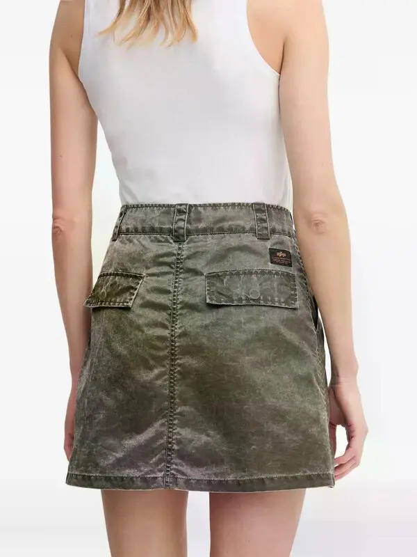 Alpha Industries Logo-detail Cargo Skirt - Green