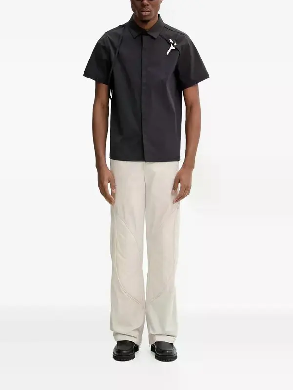 HELIOT EMIL Paneled Straight Leg Trousers