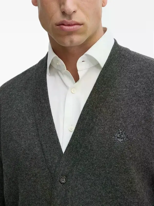 Bally Logo-embroidered V-neck Cardigan