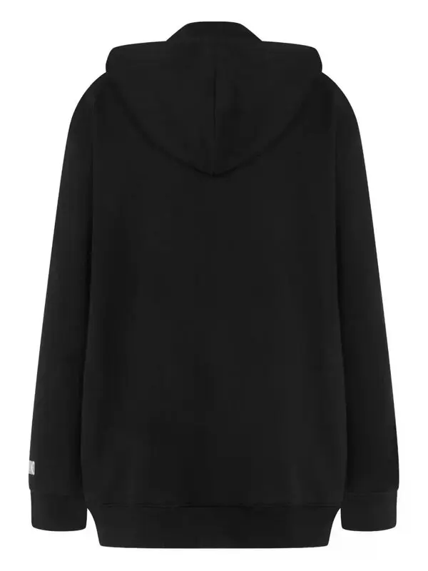 Moschino Duck Embroidered Zip-up Hoodie