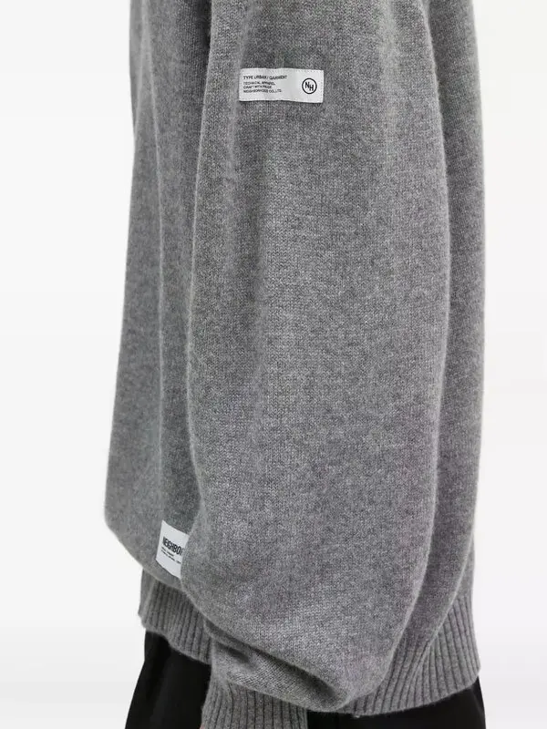 NEIGHBORHOOD Logo-patch Crew-neck Sweater